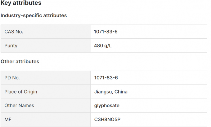 Eco-Friendly Averstar Glyphosate 480G/L IPA SL Herbicide for Weed ...